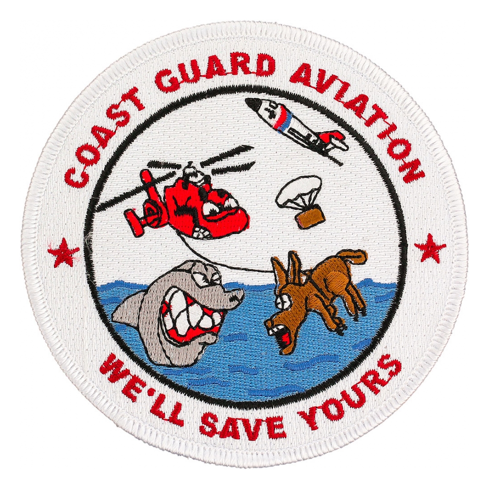 Coast Guard Aviation (We'll Save Yours) Patch | Flying Tigers Surplus