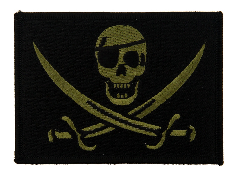 Seal OIF / OEF One Eye Calico Jack Pirate Patch (Black / Olive Drab ...