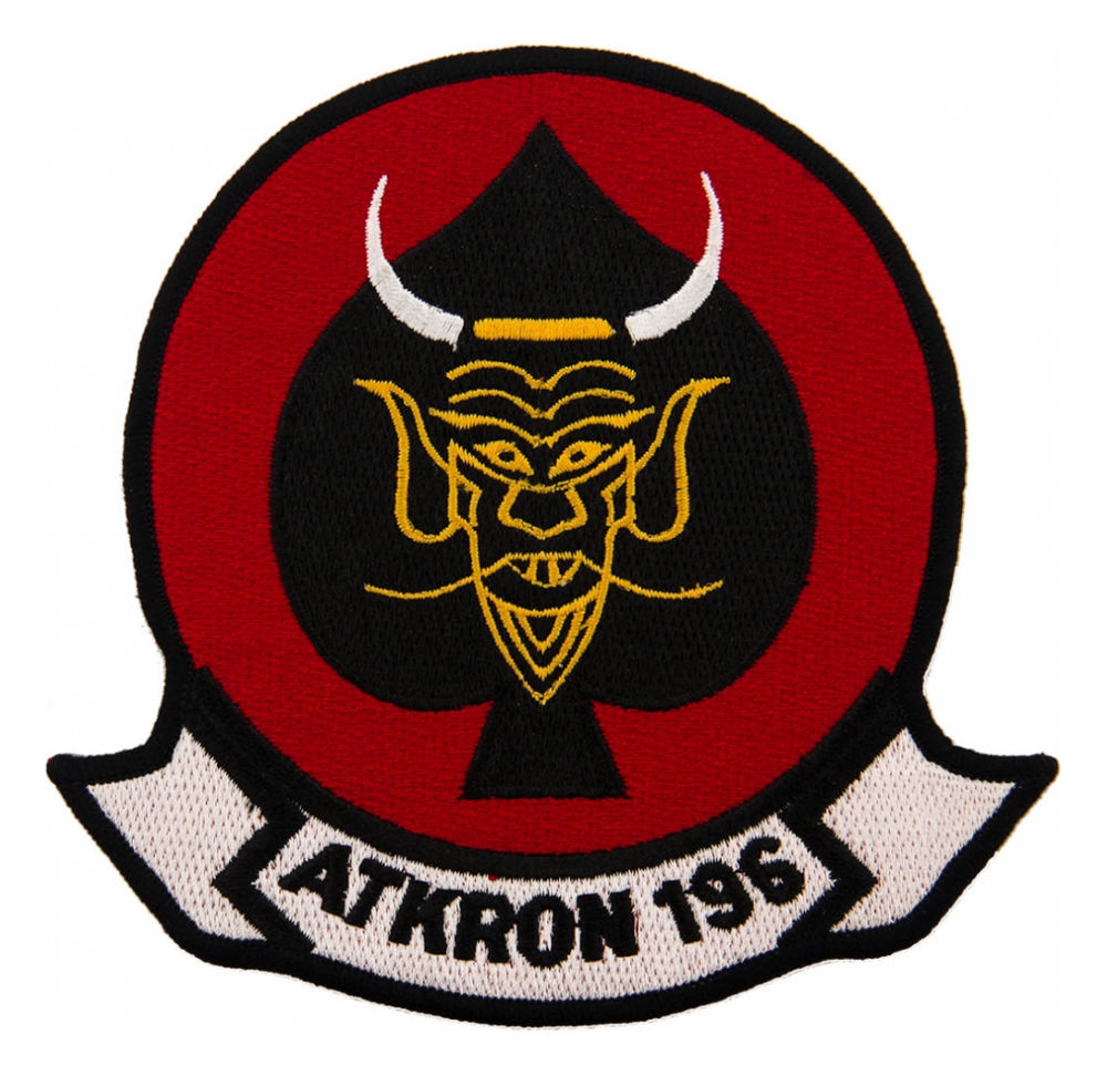 Navy Attack Squadron VA-196 ( ATKRON 196 ) Patch | Flying Tigers Surplus