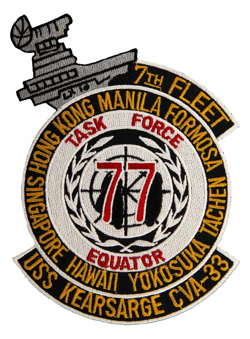 USS Kearsarge CVA-33 Task Force 77 Ship Patch | Flying Tigers Surplus
